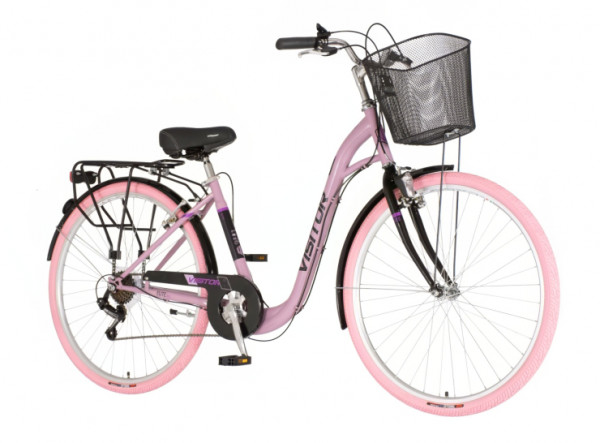 VISITOR Bicikl elite 28 inch roze crni