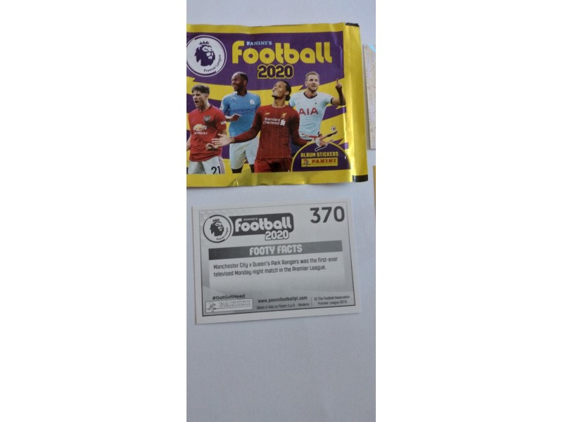 PREMIER LEAGUE 2019-2020 PANINI Sličice na komad MINT