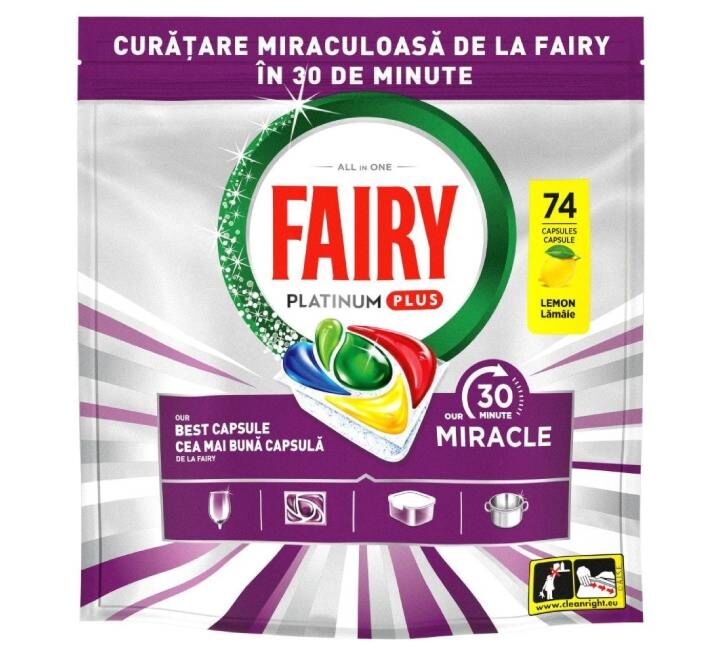 FAIRY PLATINUM PLUS TABLETE ZA MAŠINSKO PRANJE POSUĐA - 74 KOM