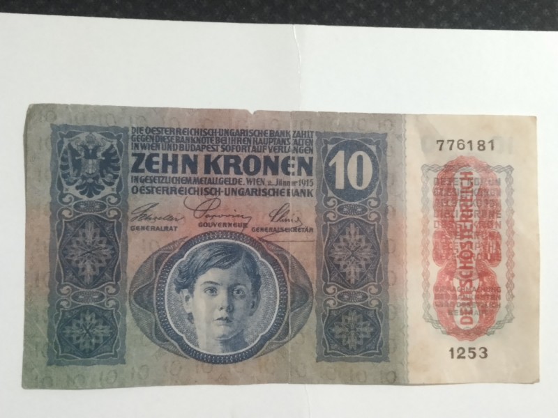 10 kruna 1915 austrija
