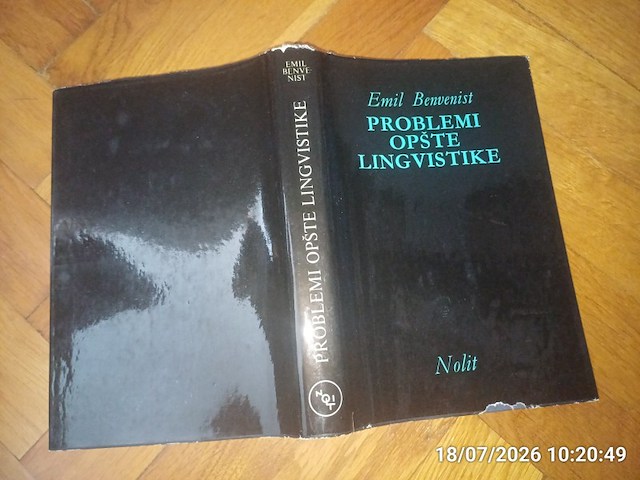 EMIL BENVENIST, PROBLEMI OPŠTE LINGVISTIKE