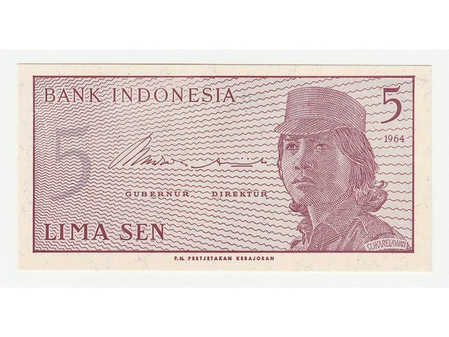 5 Sen - 1964 - Indonezija