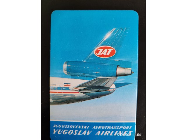 JAT, dzepni kalendar 1985