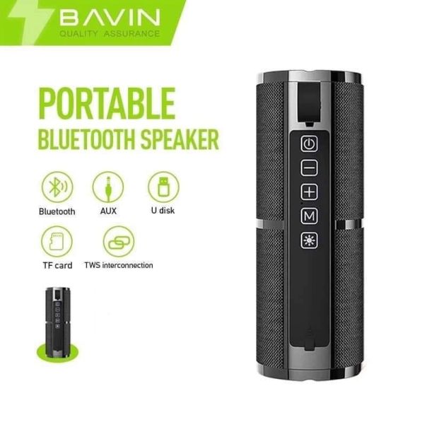 BAVIN bluetooth zvučnik BM-06, 8W, crna