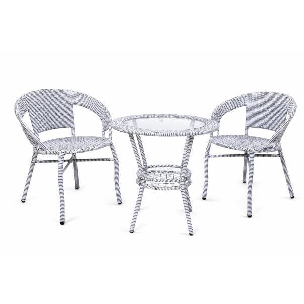 MODUL Baštenski set Rattanica beli