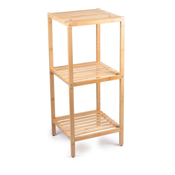 ALPINA Bambusova polica za kupatilo sa 3 nivoa 33 × 31,5 × 77,5 cm