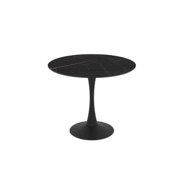 MATIS Trpezarijski sto 90cm Hikme, crna