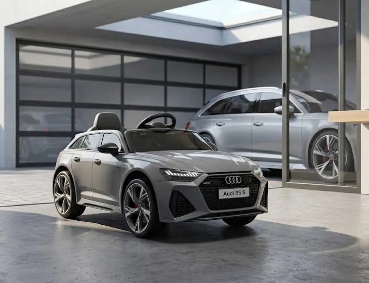 Audi RS6 Licencirani dečiji automobil na baterije Sivi