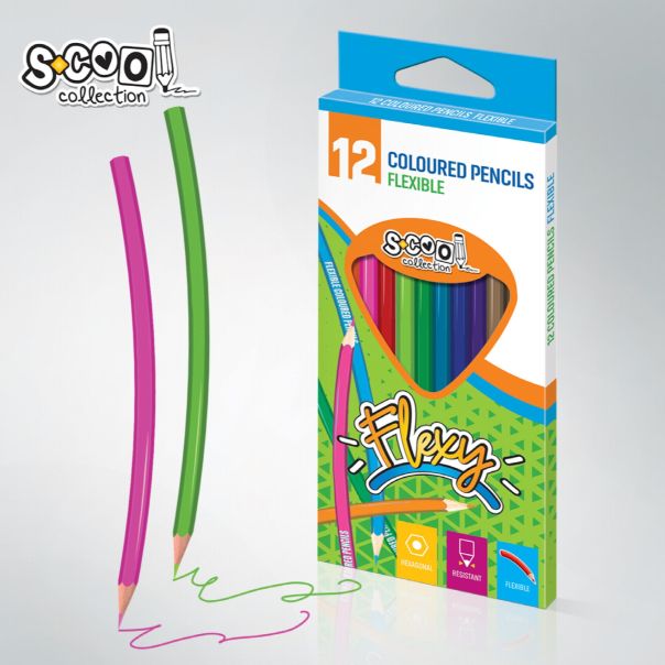 S-COOL Drvene bojice Flexy SC599, SET 1/12