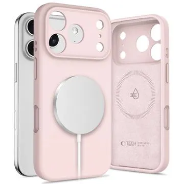 IPHONE 17 PRO MAX TECH-PROTECT LIQUID SILICONE CASE - MAGSAFE COMPATIBLE - PINK PEARL