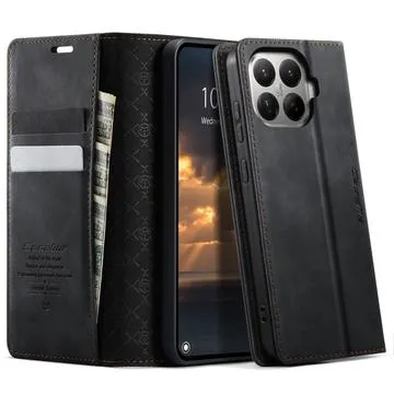 XIAOMI 17T PRO CASEME 033 CALF TEXTURE WALLET CASE WITH RFID BLOCKING - BLACK