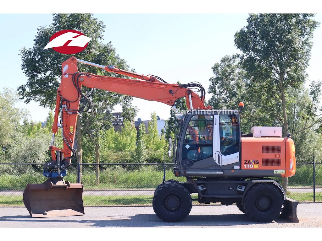 Hitachi ZX140W-3 | ROTOTILT & BUCKET | DUTCH MACHINE bager točkaš