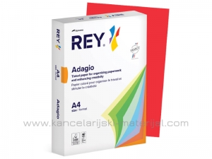 REY Adagio A4 80g papir u boji 500L (22 red) crveni