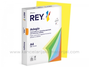 REY Adagio A4 80g papir u boji 500L (66 yellow) žuti