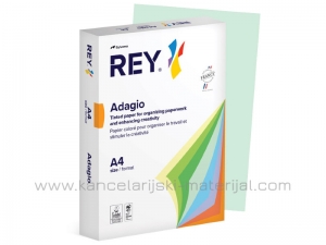 REY Adagio A4 80g papir u boji 500L (81 bright green) zeleni