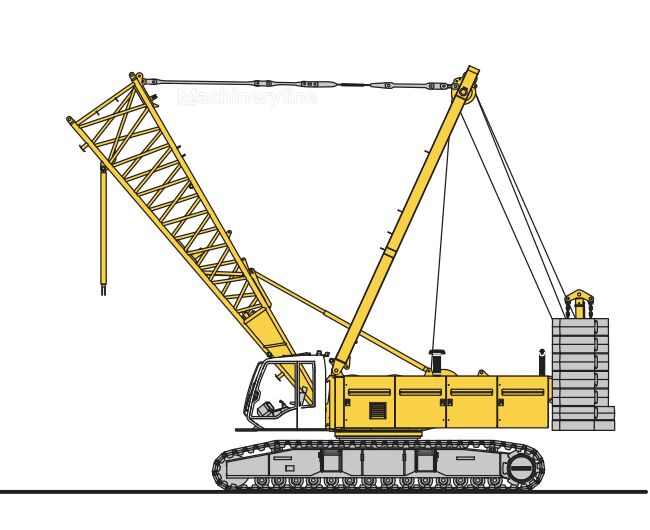 Liebherr LR 1250 kran guseničar