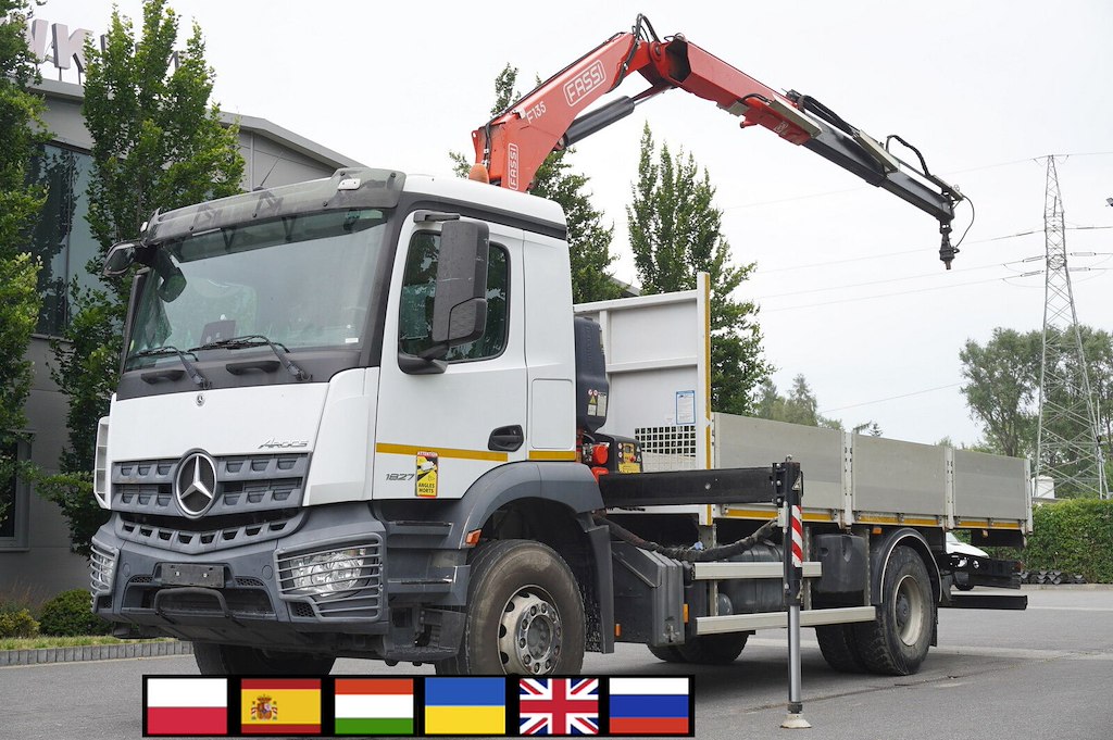 Mercedes-Benz Arocs 1827 4x2 / 70 tho km!!! / Fassi F135A.0.22 crane / remote autodizalica
