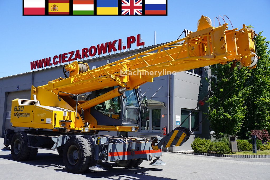 Sennebogen 630 rough terrain crane / Range 30 m / Lifting capacity 30 t / 3 dizalica za sve terene