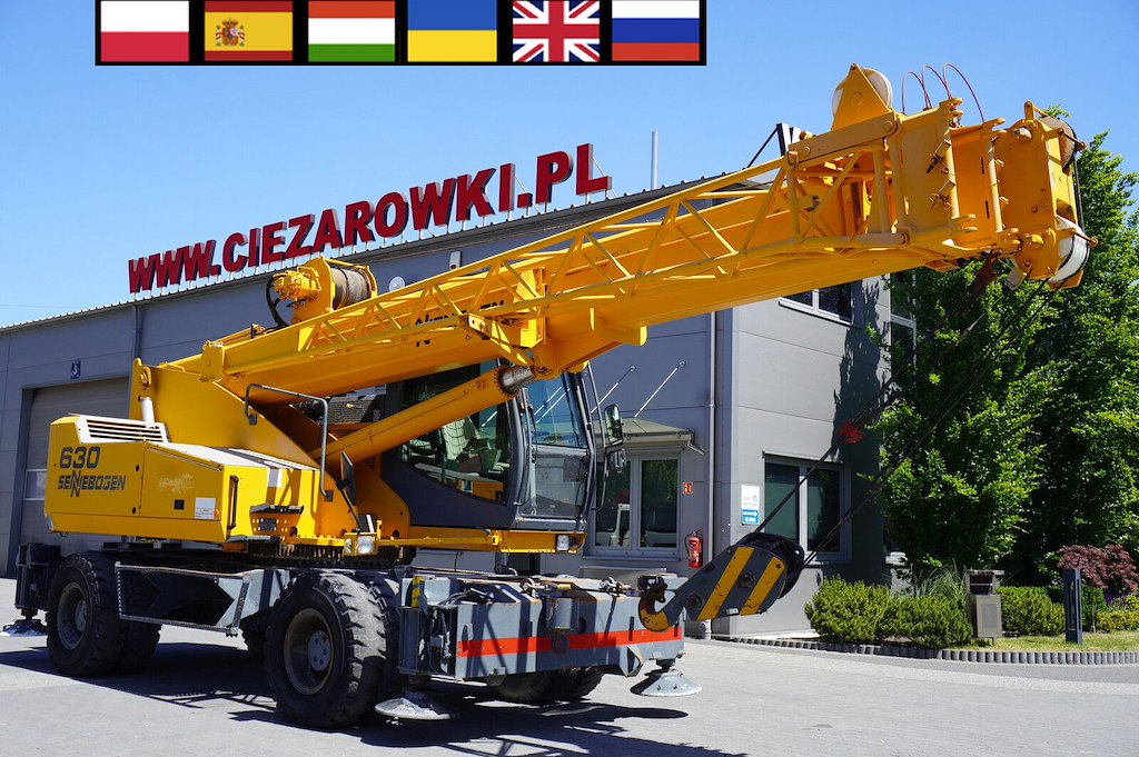 Sennebogen 630 rough terrain crane / Range 30 m / Lifting capacity 30 t / 3 dizalica za sve terene