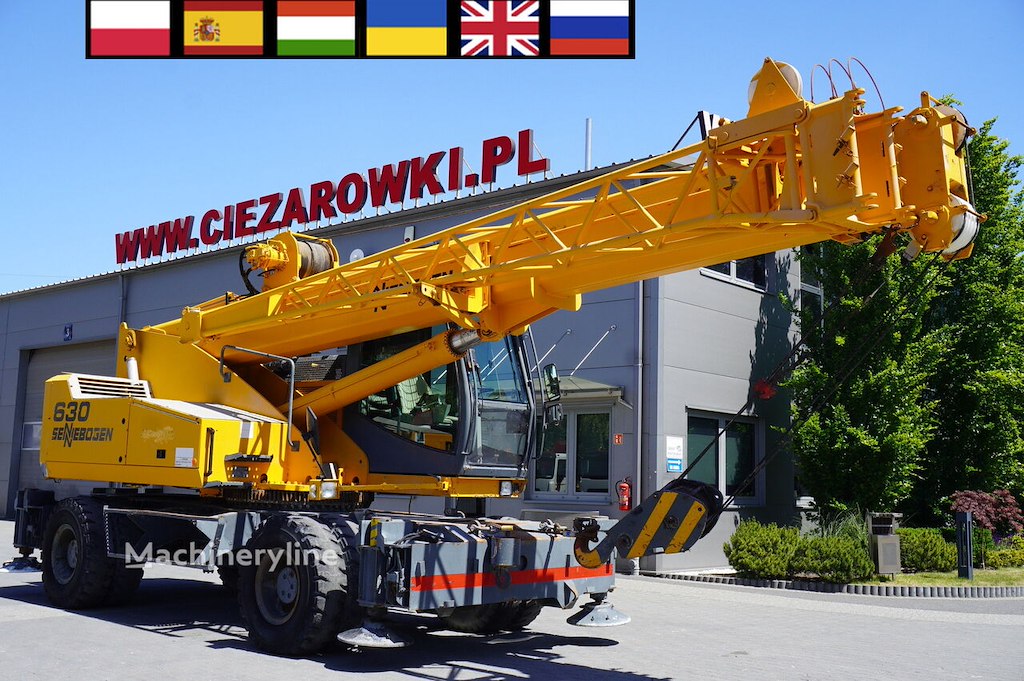 Sennebogen 630 rough terrain crane / Range 30 m / Lifting capacity 30 t / 3 autodizalica