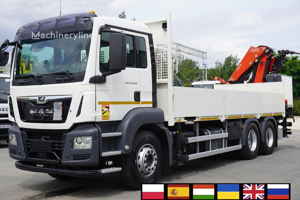 MAN TGS 26.420 6×4 / Fassi F215A.2.24 / remote control / Rotator / p autodizalica