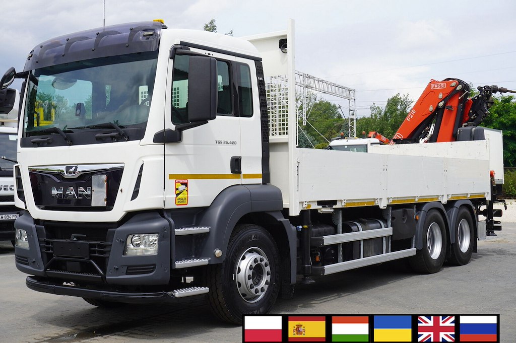 MAN TGS 26.420 6×4 / Fassi F215A.2.24 / remote control / Rotator / p autodizalica