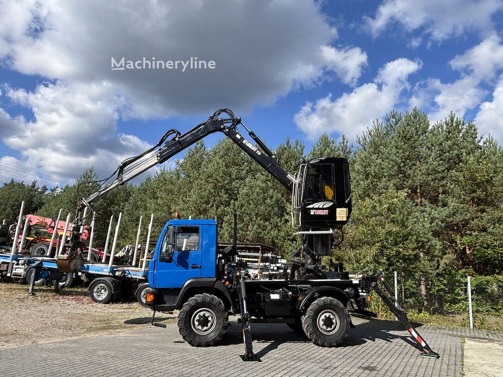 MAN 4x4 LE 10.180 KM z dzwigiem do elektryki wiertnica Sprowadzony autodizalica
