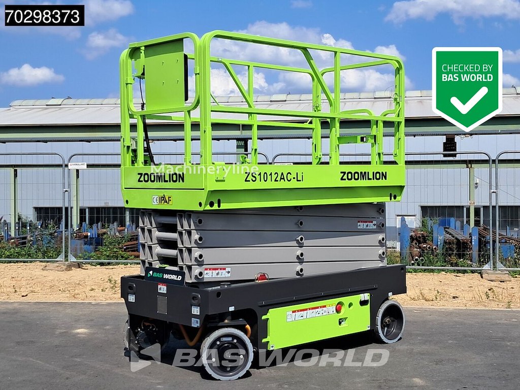 Nova Zoomlion ZS1012AC-Li 10 M – Herstellergarantie – CE-zertifiziert makazasta platforma