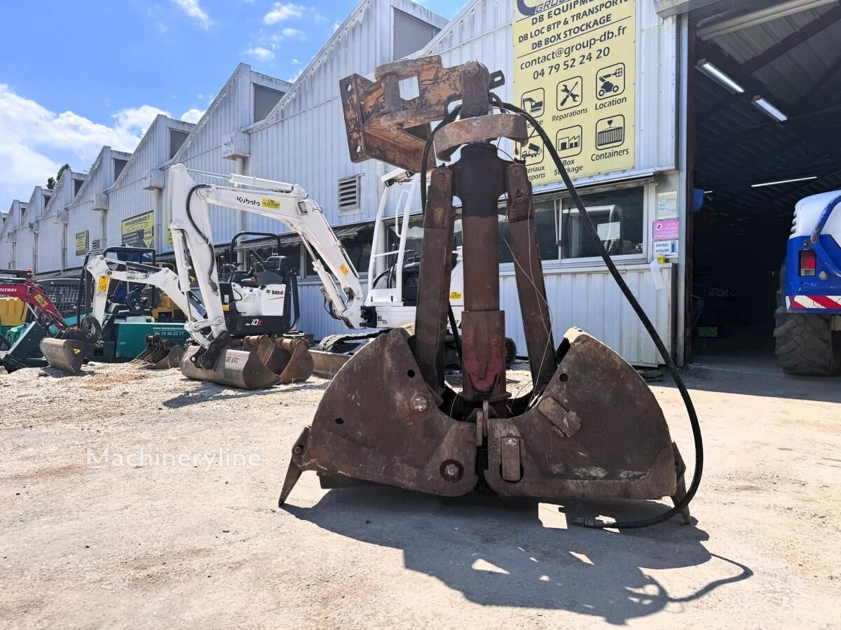 Mecalac Benne preneuse avec attache rapide Mecalac pour pelle grejfer
