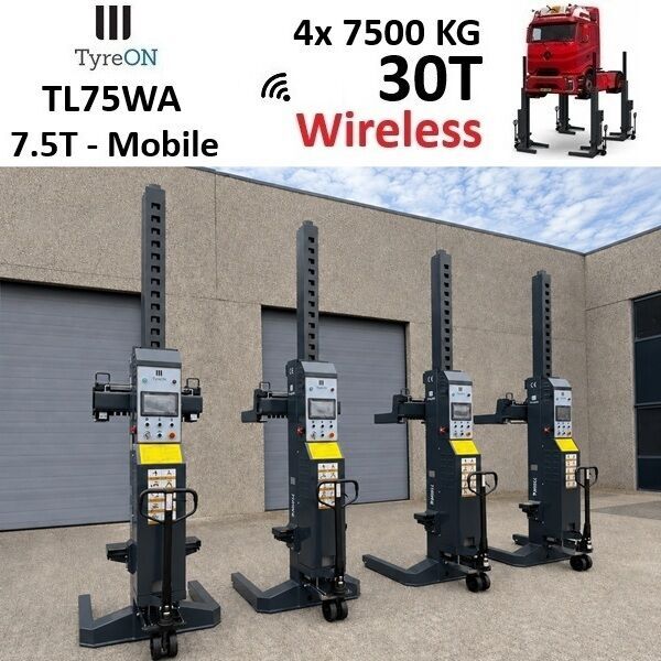 Nova TyreON TL75WA-4 30T wireless - 4 x 7.5 T - Battery 24V DC / 3 kW per co četvorostubna dizalica