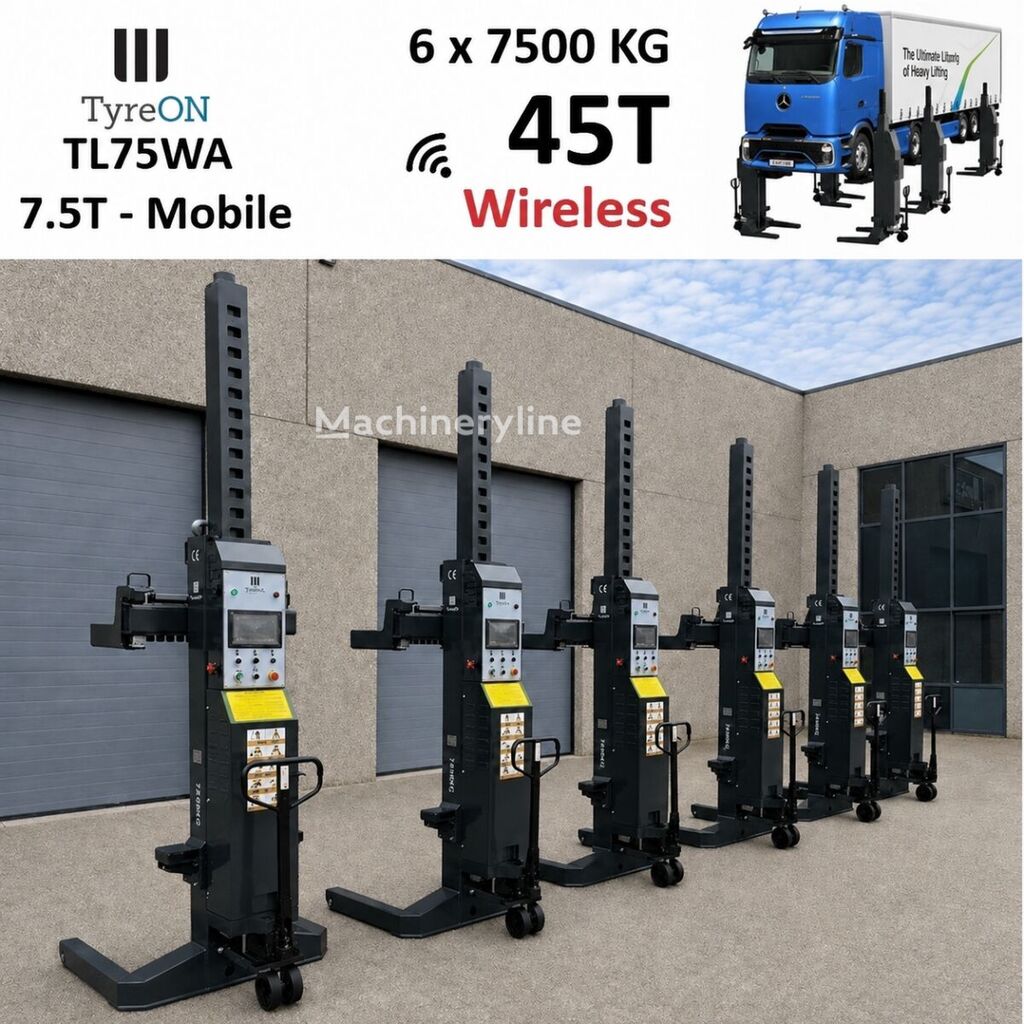 Nova TyreON TL75WA-6 45T wireless - 6 x 7.5 T - Battery 24V DC / 3 kW per co stubasta auto dizalica