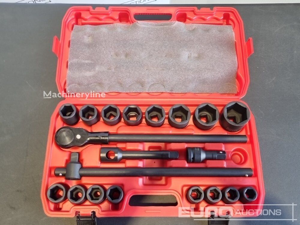 Prodaje se Boss 3/4" 21pc Heavy Duty Pneumatic Socket Set, 4" Connecti pneumatski alat na aukciji