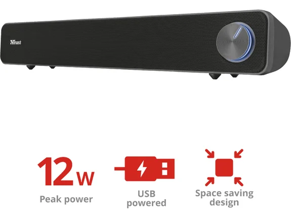 Trust Soundbar zvučnik Arys crna