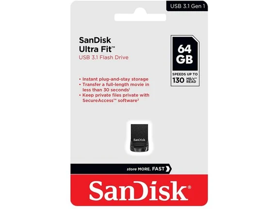 USB flash memorija SanDisk Cruzer Ultra Fit 64GB