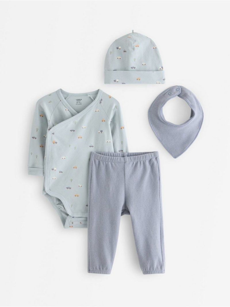 Set bodi i pantalone – 4-piece baby starter kit