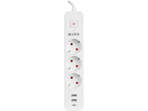 S-Link Produžni kabl sa prenaponskom zaštitom SPG03TC 1.5m 3 utičnice
