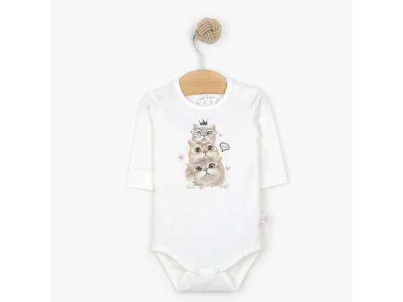 Just Kiddin Bodi za bebe CapsuleMeowsome Pl24-2Bo46 pamuk 92