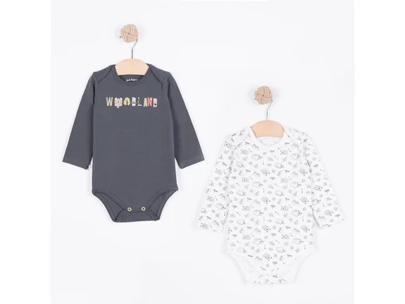 Just Kiddin Bodi za bebe Woodland 2/1 Jz21-1Bodr2Pak02 pamuk 86