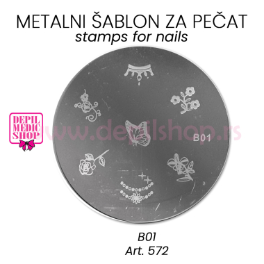 Šabloni za pečate / 7 motiva Art.0572