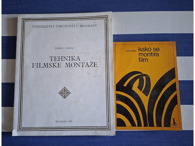 Filmska montaža, Marko Babac, dve knjige