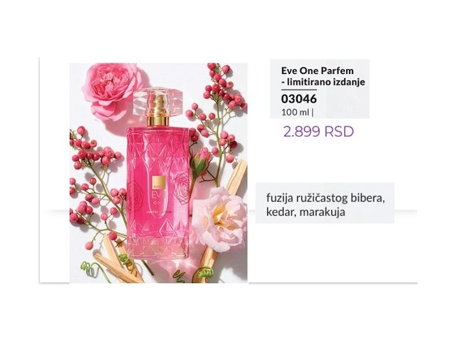 Eve One parfem Avon 100 ml