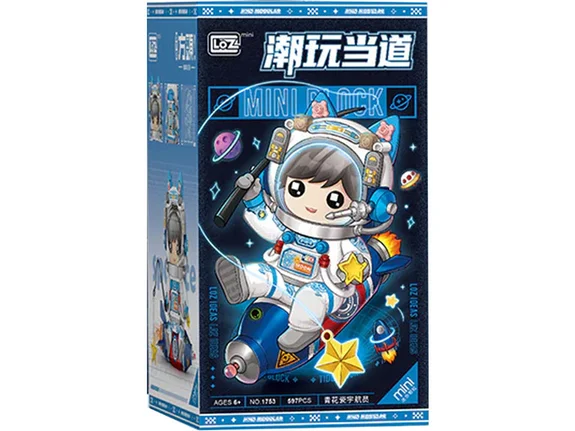 Loz Kocka Blue And White Porcelain Astronauts 597kom
