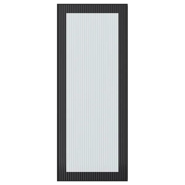 Staklena vrata, boja antracita/rebrasto staklo, 40x100 cm
