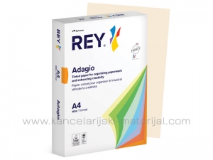 REY Adagio A4 80g papir u boji 500L (93 ivory) krem
