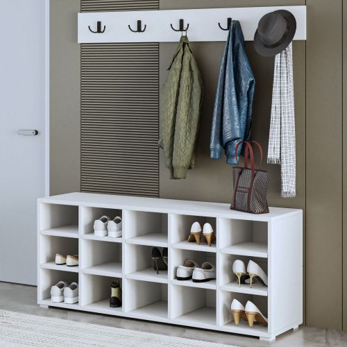 Talu - White White Shoe Cabinet