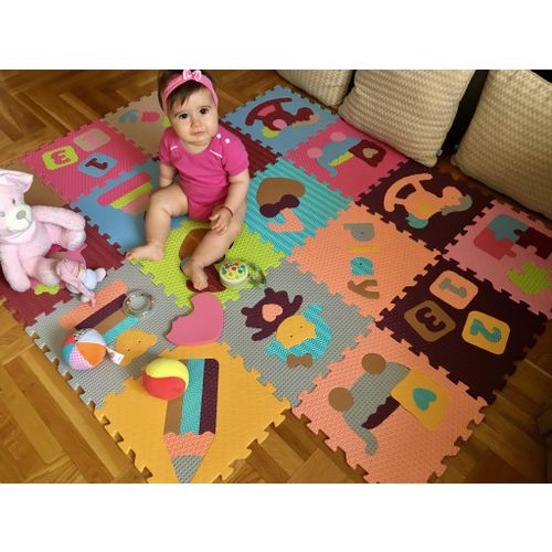 Podne puzzle Premijum klase "Ćerke-majke" DVA kompleta (pink+braon)