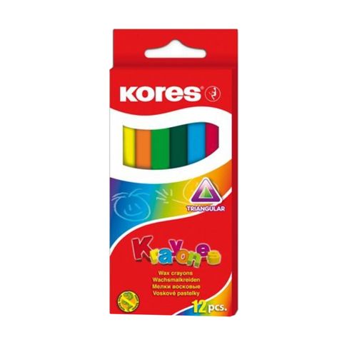 Kores krayones voštane bojice trouglaste 12 kom, #7-K33101