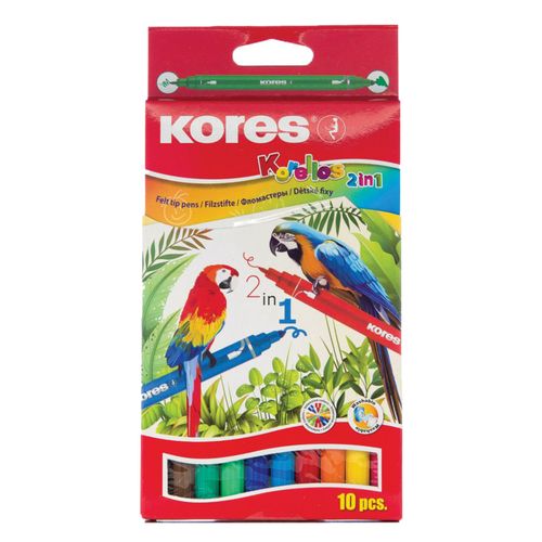 Korello 2 u 1 standard 10 flomastera #7-K29021