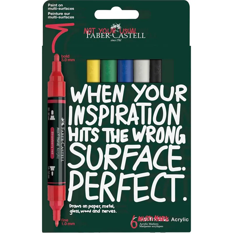 FABER CASTELL akrilni markeri BASIC 6kom