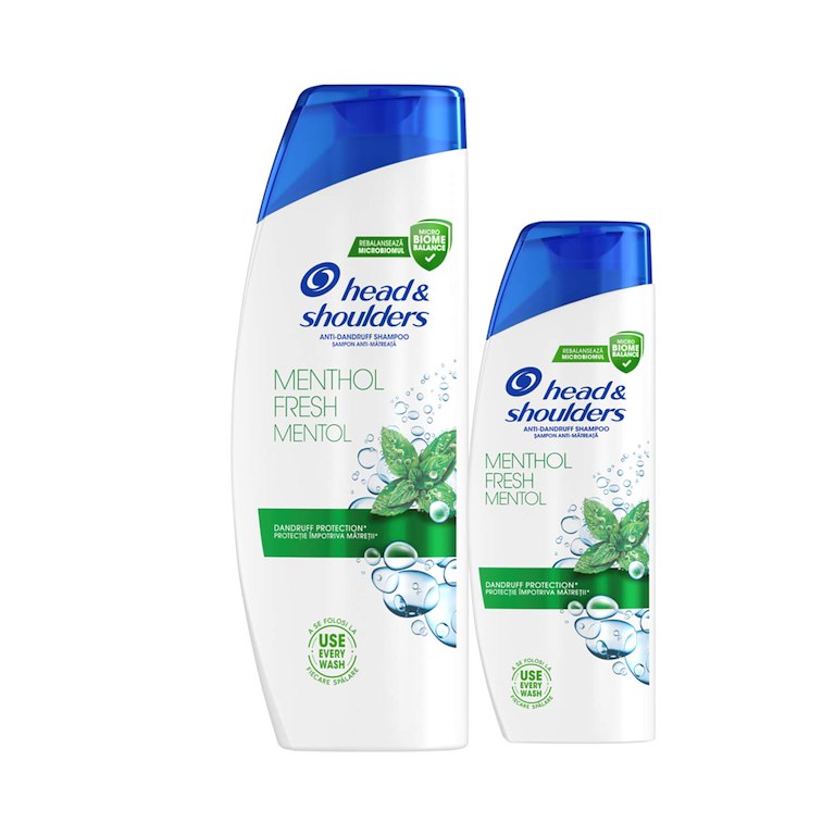 H&S šampon menthol 625ml+250ml h&s